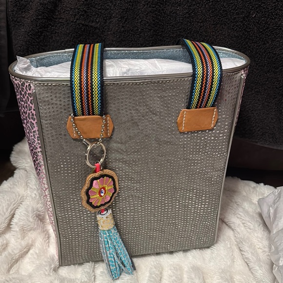 Consuela | Bags | Consuela Chica Tote Stylish Gray Tote Bag With ...